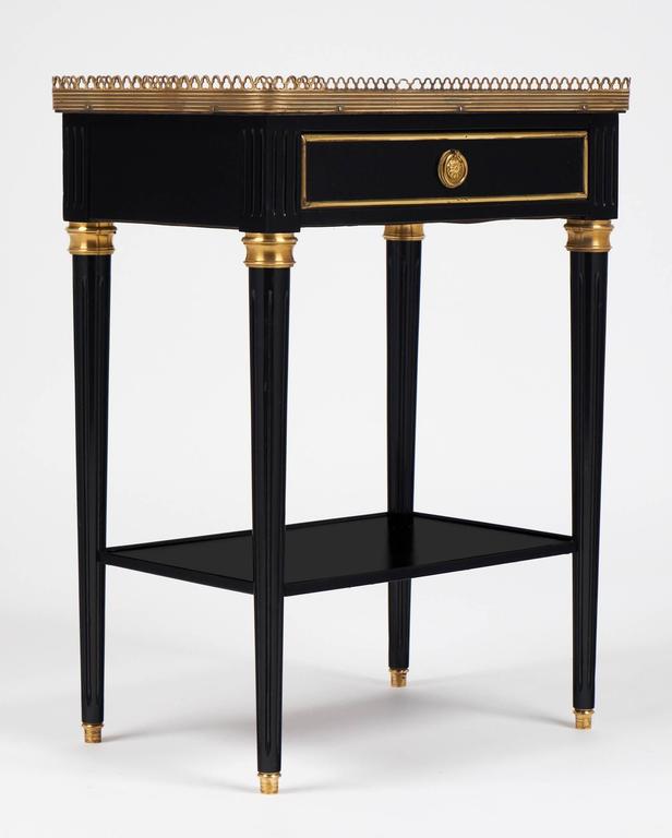 French Louis XVI Marble-Top Side Table at 1stDibs