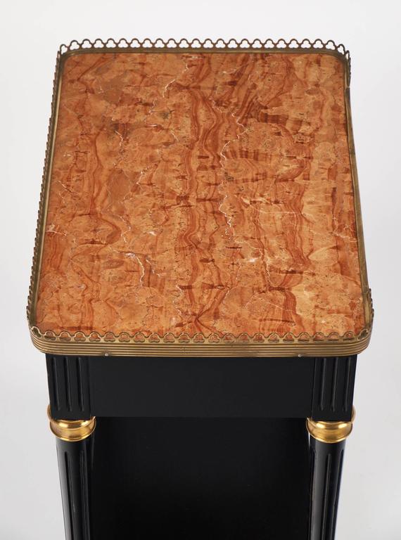 French Louis XVI Marble-Top Side Table at 1stDibs