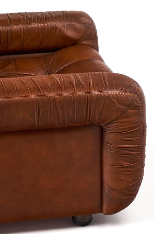 French Vintage Overstuffed Leather Club Chairs at 1stDibs | overstuffed ...