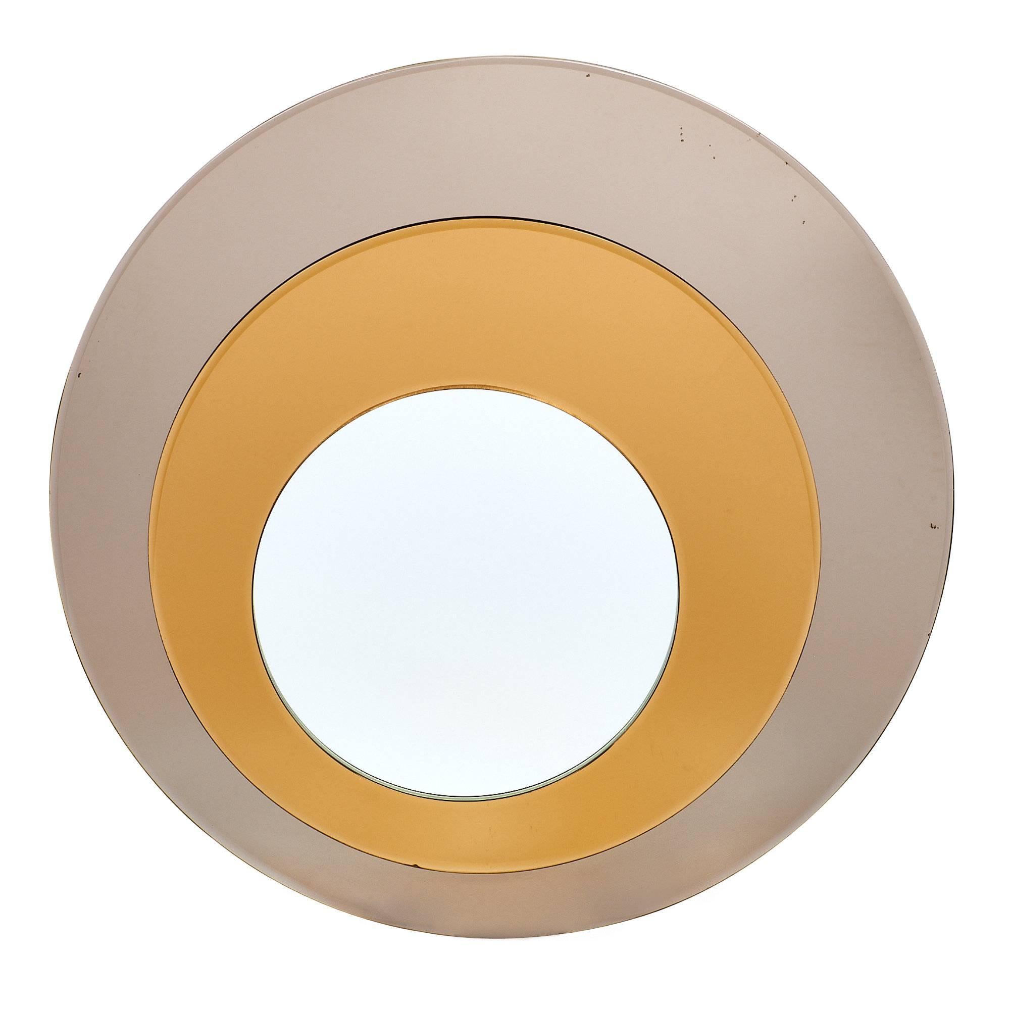 Rimadesio Midcentury Layered Italian Mirror at 1stDibs