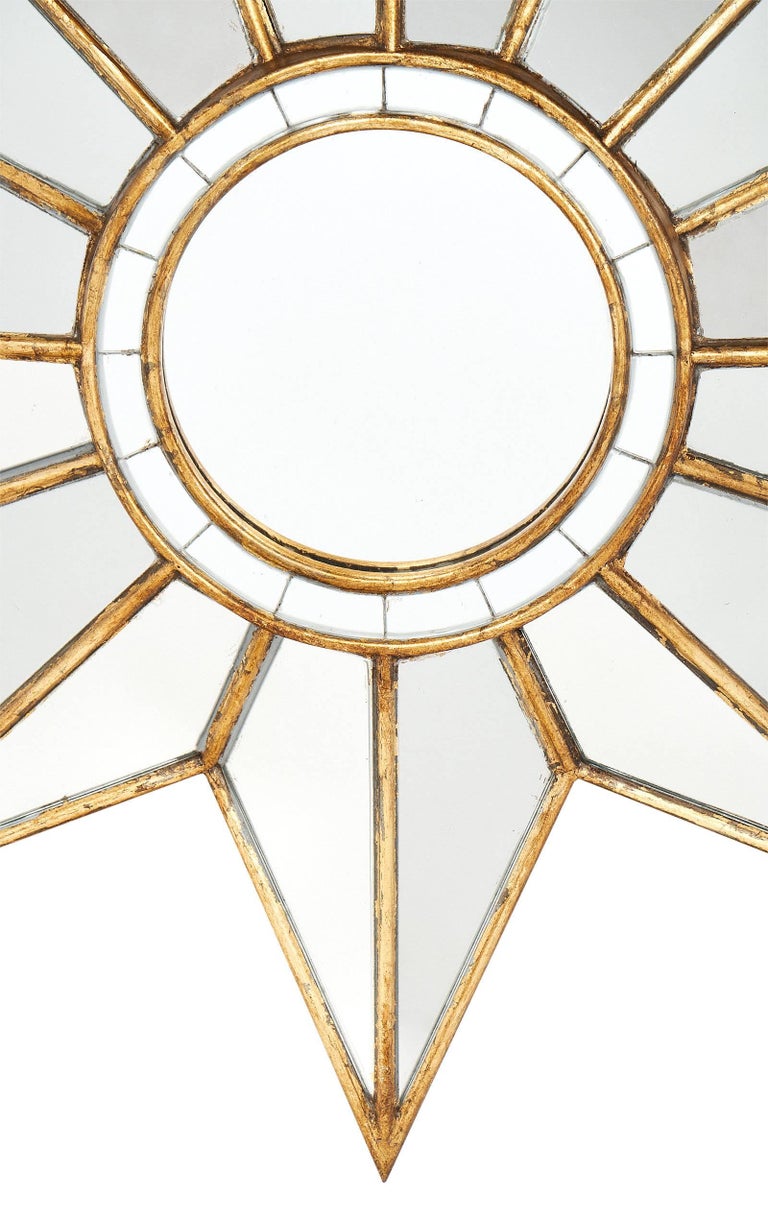 French Vintage Star Mirror at 1stDibs | wall star mirror