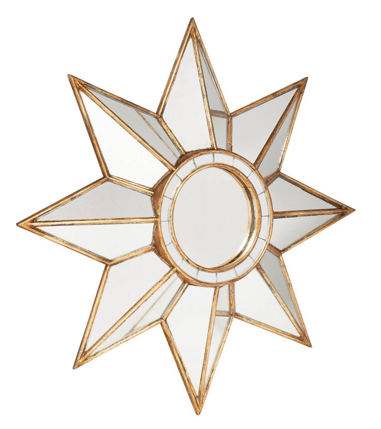 French Vintage Star Mirror at 1stDibs | wall star mirror