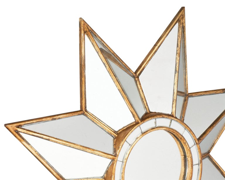 French Vintage Star Mirror at 1stDibs | wall star mirror