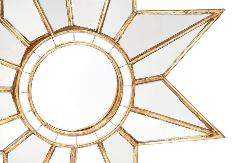French Vintage Star Mirror at 1stDibs | wall star mirror