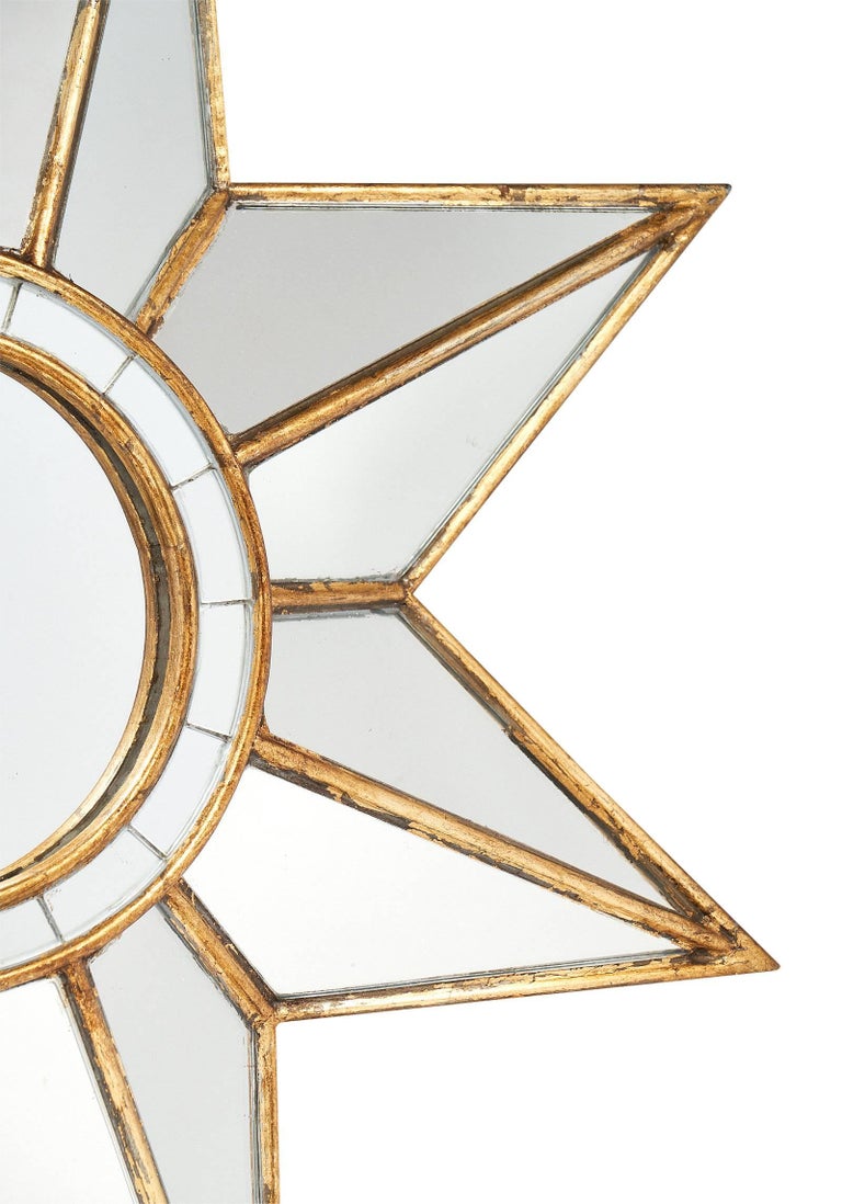 French Vintage Star Mirror at 1stDibs | wall star mirror
