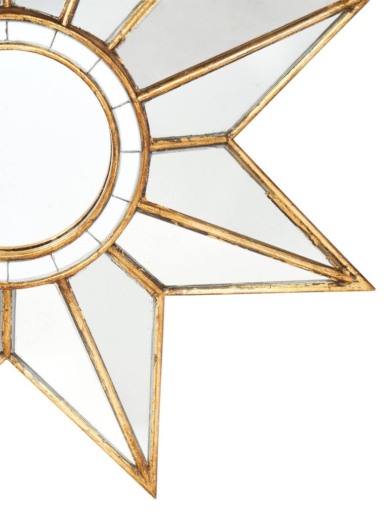French Vintage Star Mirror at 1stDibs | wall star mirror