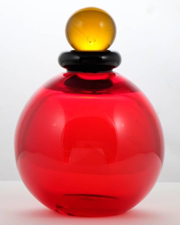 Italian Set of Three Murano Glass Carafes at 1stDibs