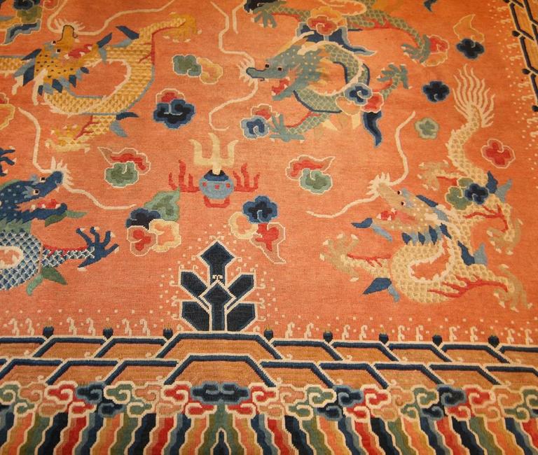 Antique Chinese Dragon Carpet at 1stDibs
