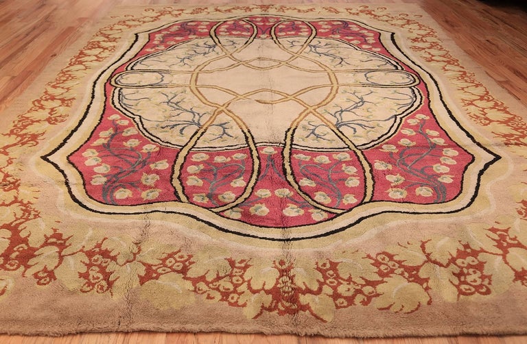 Antique Art Nouveau European Rug at 1stDibs