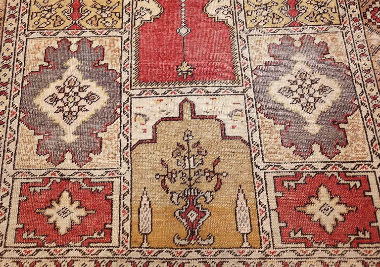 Family Prayer Antique Turkish Ghiordes Rug at 1stDibs
