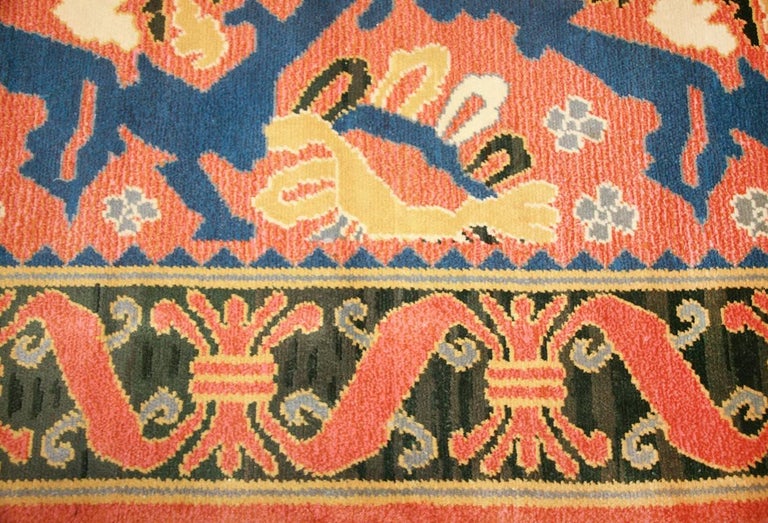 Beautiful Large Size Spanish Vintage Rug at 1stDibs