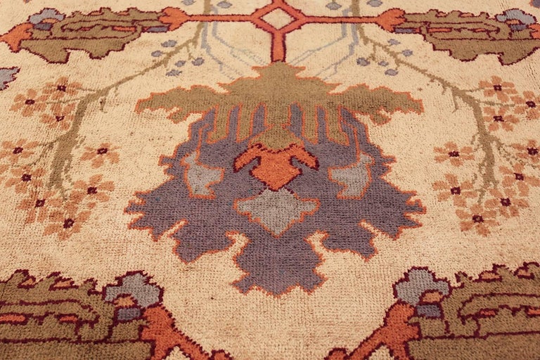 Large Gavin Morton Arts and Crafts Design Irish Donegal Rug at 1stDibs