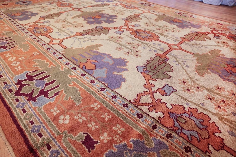 Large Gavin Morton Arts and Crafts Design Irish Donegal Rug at 1stDibs
