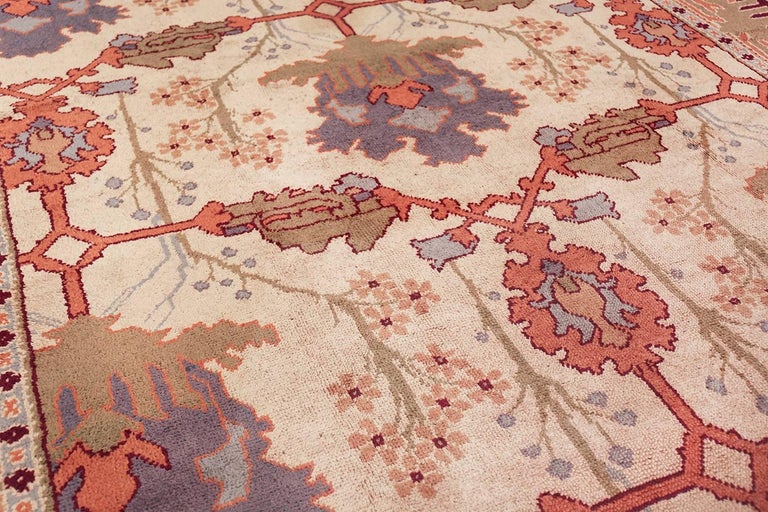 Large Gavin Morton Arts and Crafts Design Irish Donegal Rug at 1stDibs