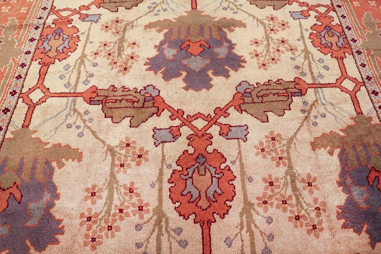 Large Gavin Morton Arts and Crafts Design Irish Donegal Rug at 1stDibs