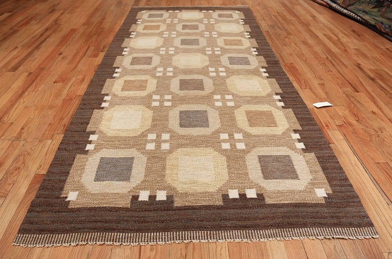 Vintage Scandinavian Swedish Kilim Rug by Rakel Callander at 1stDibs