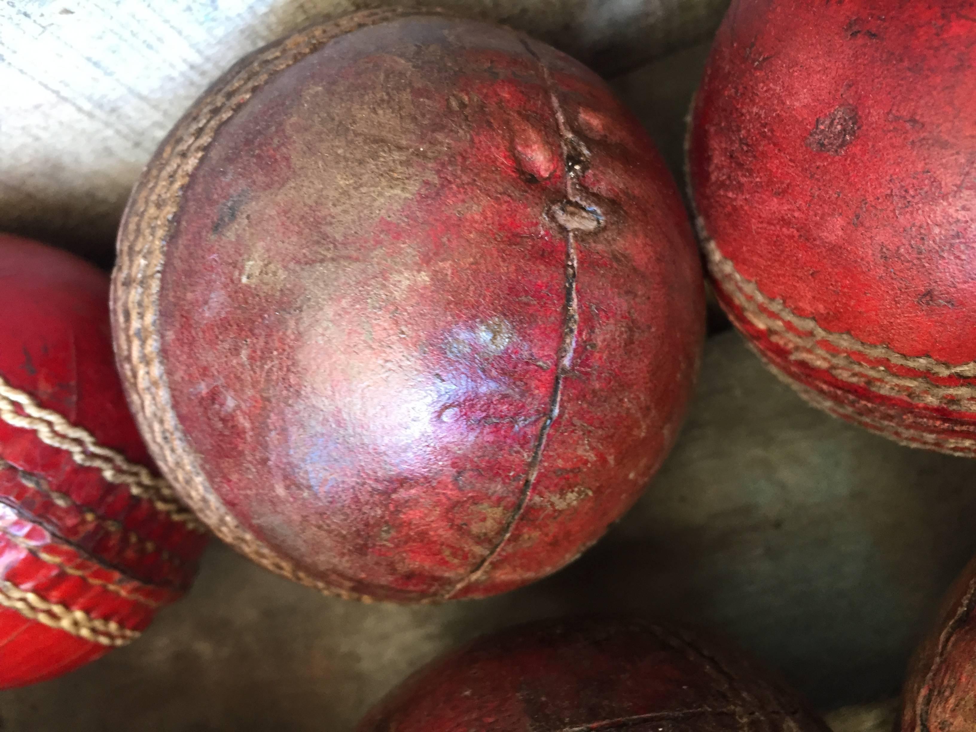 Set of Vintage Leather Cricket Balls at 1stDibs | vintage cricket balls ...