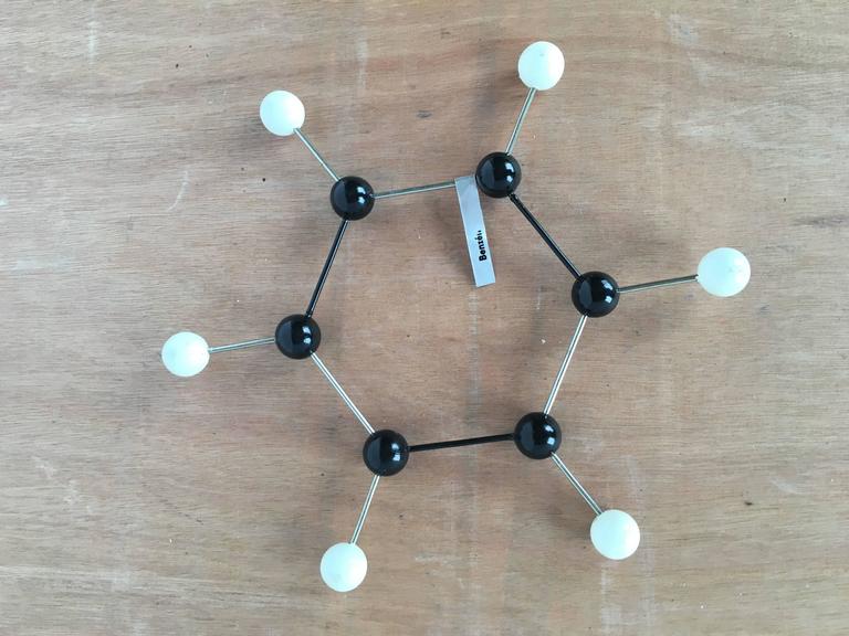 Vintage Ball and Stick Molecular Model of Benzene For Sale at 1stDibs ...