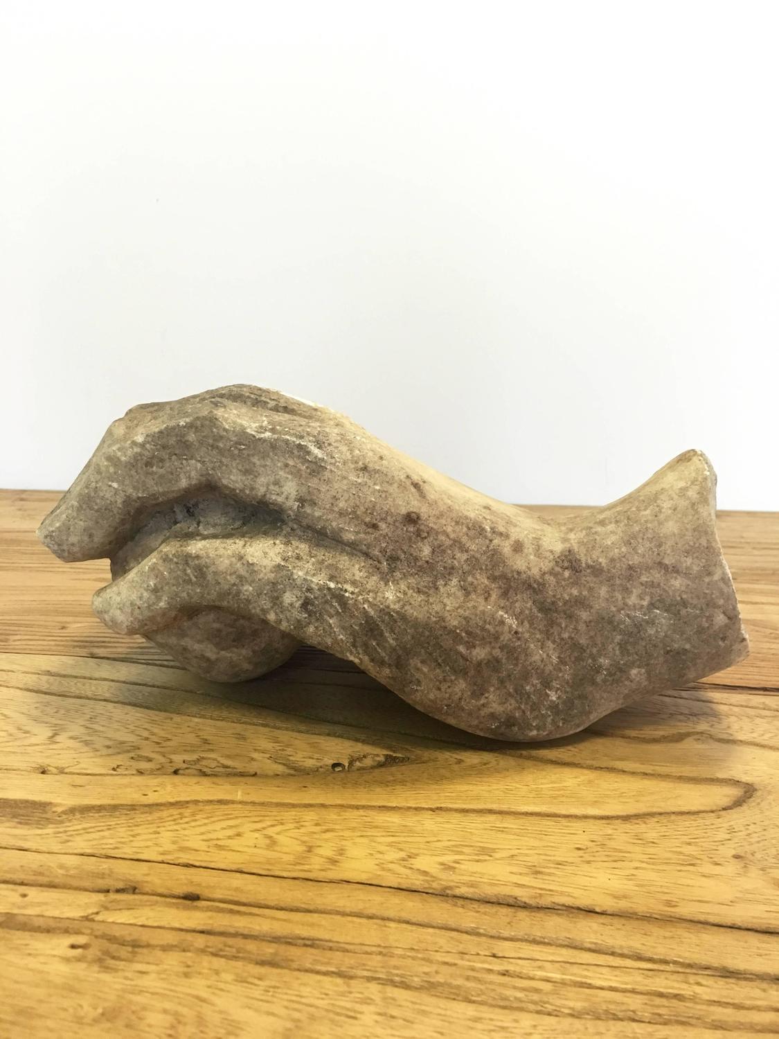 Vintage Marble Hand Fragment For Sale at 1stdibs