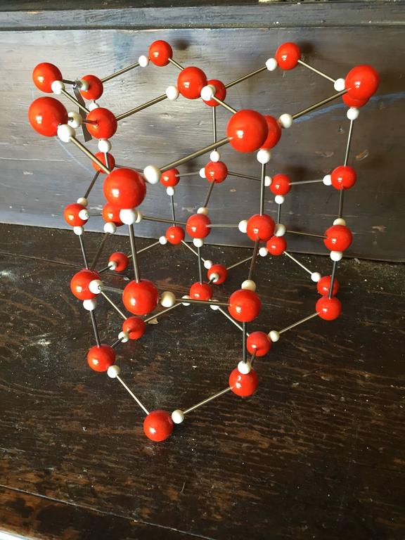 Vintage Ball and Stick Molecular Model of Ice at 1stdibs