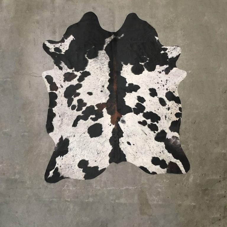 Spotted Tri-Color Cowhide Rug For Sale at 1stDibs | colored cowhide rug ...