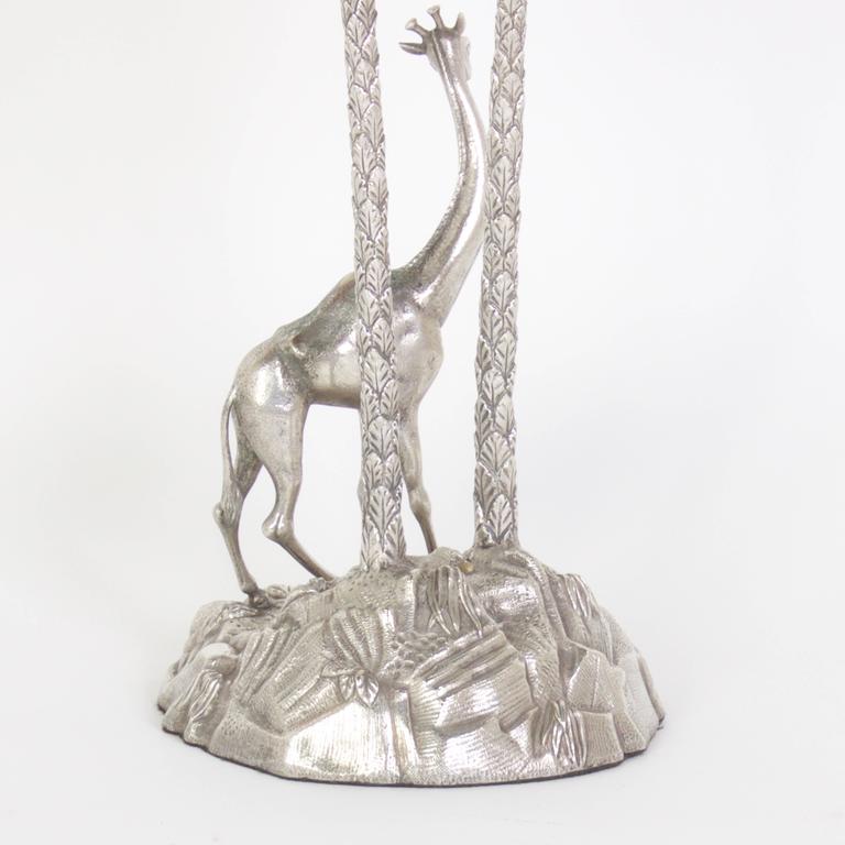 Silver Giraffe Sculpture at 1stDibs
