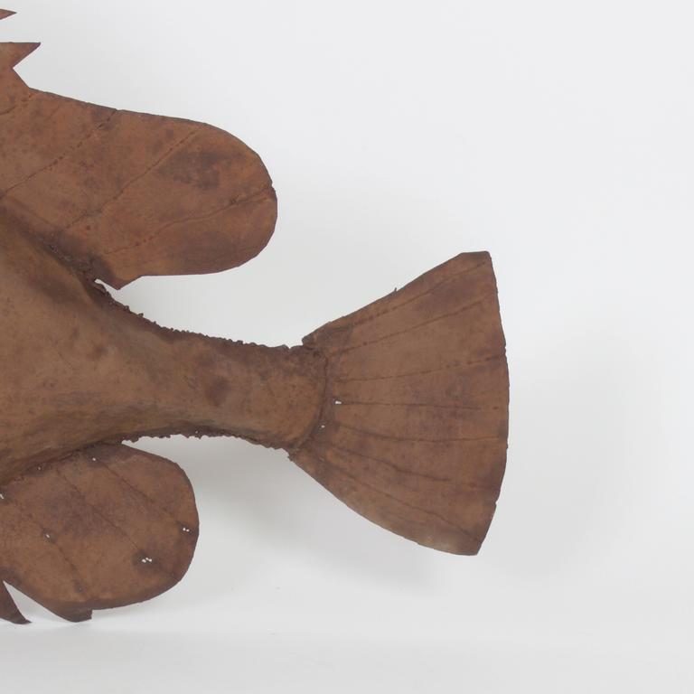 Metal Fish Sculpture For Sale at 1stDibs