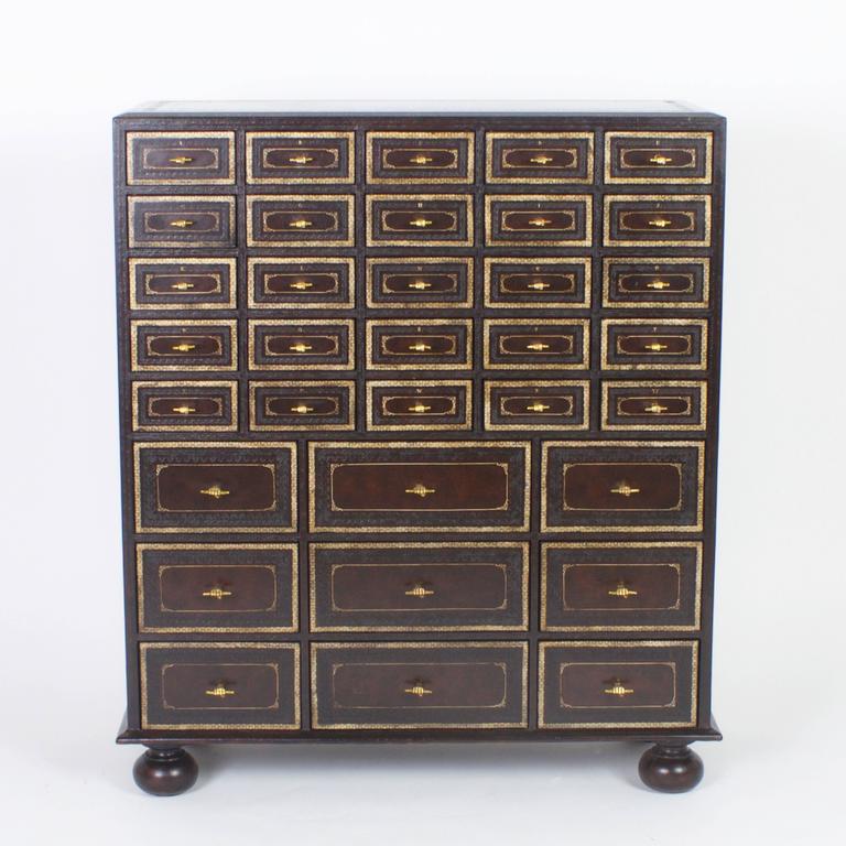 Rare and Unusual Mid-Century Maitland-Smith Chest of Many Drawers at ...