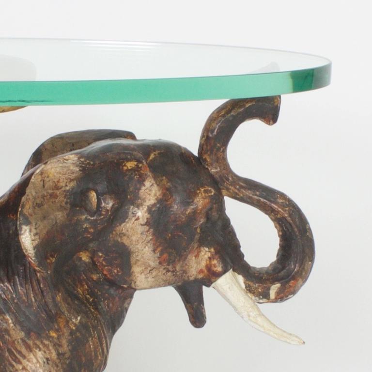 Modern Rustic Italian Mid-Century Elephant End Tables at 1stDibs