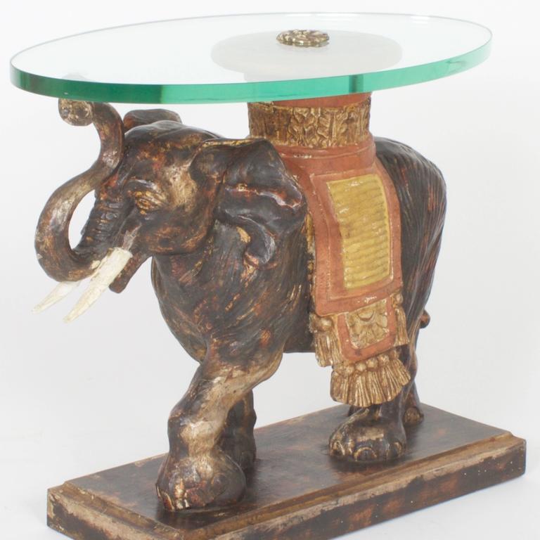 Modern Rustic Italian Mid-Century Elephant End Tables at 1stDibs