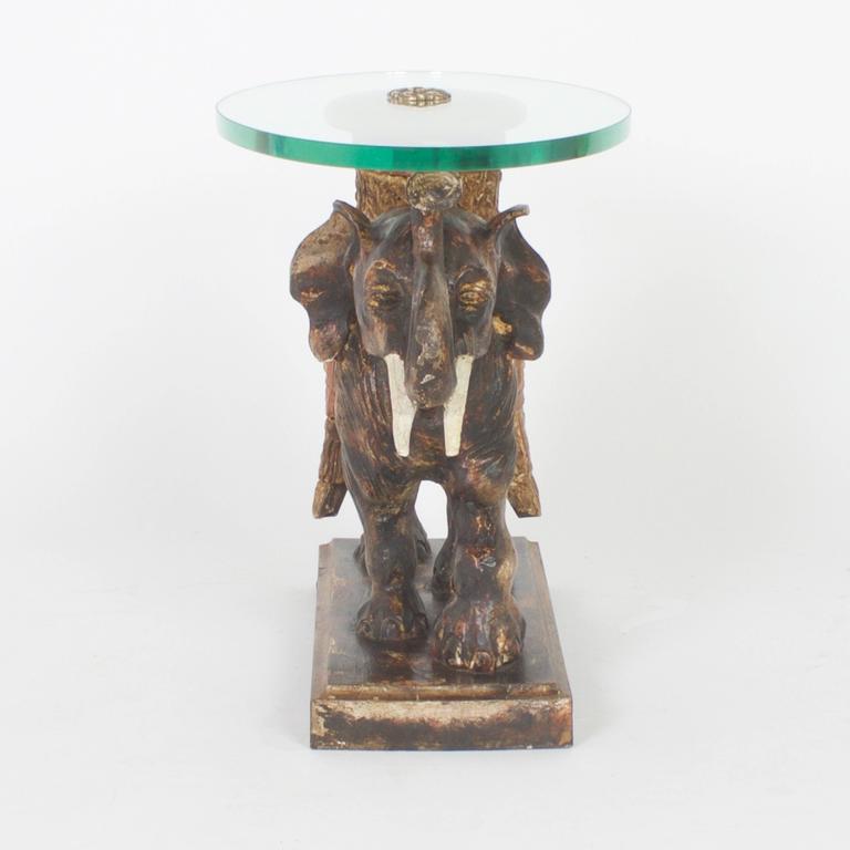 Modern Rustic Italian Mid-Century Elephant End Tables at 1stDibs
