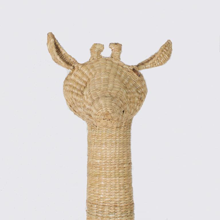 Lifesize Wicker Giraffe Bar by Mario Lopez Torres at 1stDibs