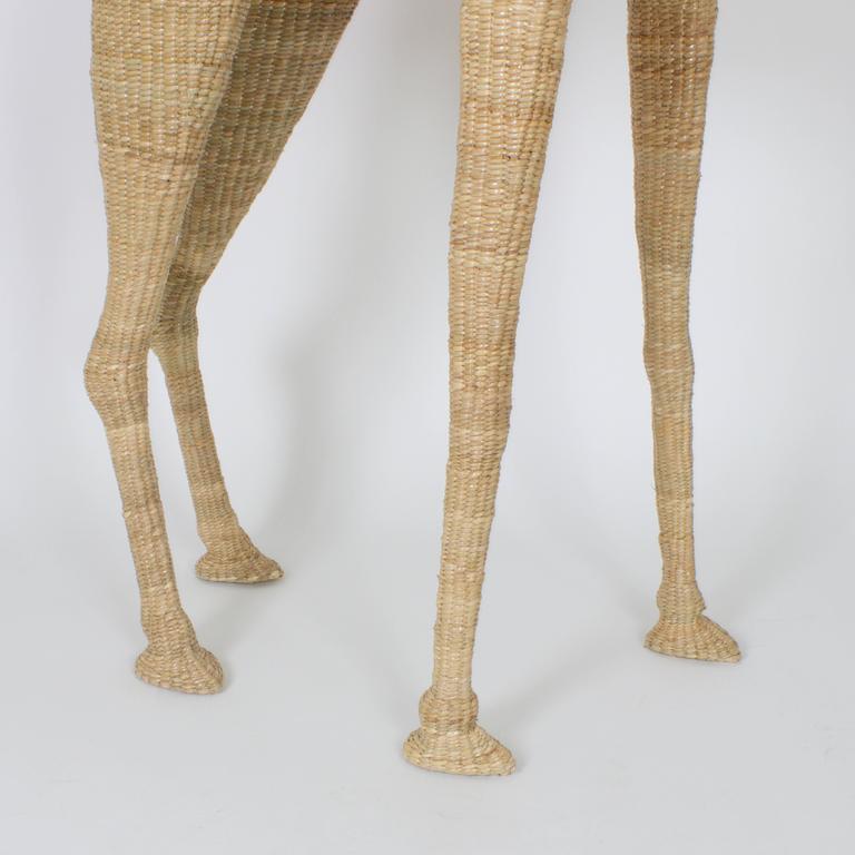 Lifesize Wicker Giraffe Bar by Mario Lopez Torres at 1stDibs