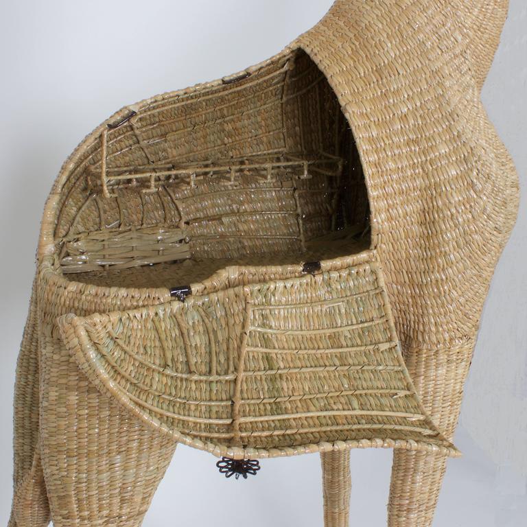 Lifesize Wicker Giraffe Bar by Mario Lopez Torres at 1stDibs