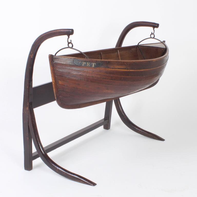 Antique Boat Model Bassinet at 1stDibs | boat bassinet, antique ...
