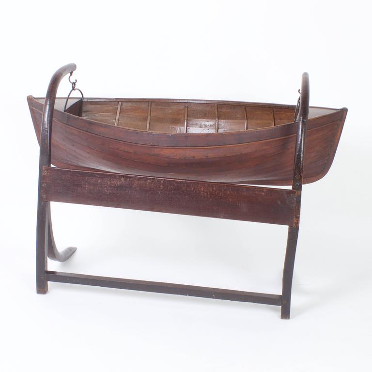 Antique Boat Model Bassinet at 1stDibs | boat bassinet, antique ...