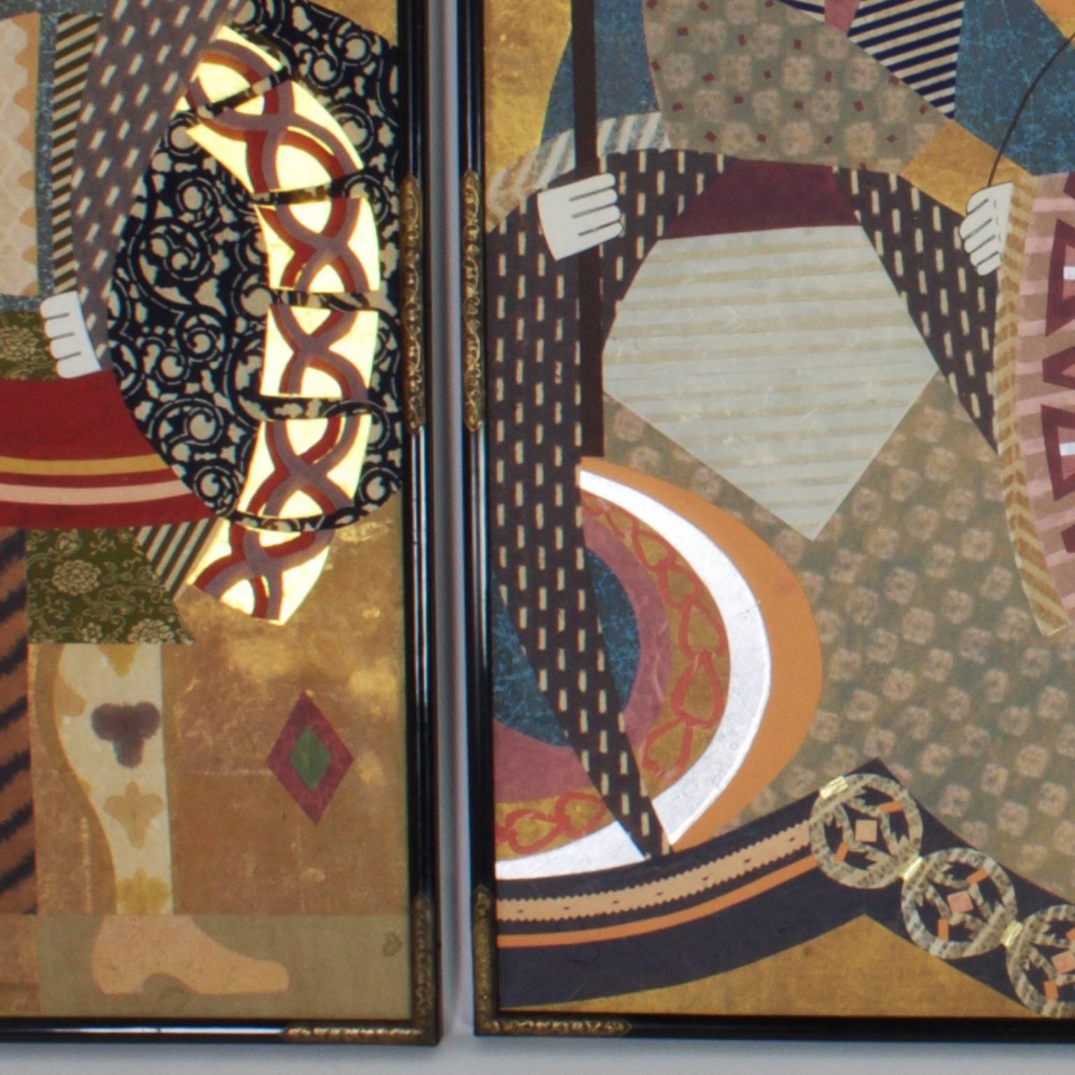 Four Playing Card Collages at 1stDibs