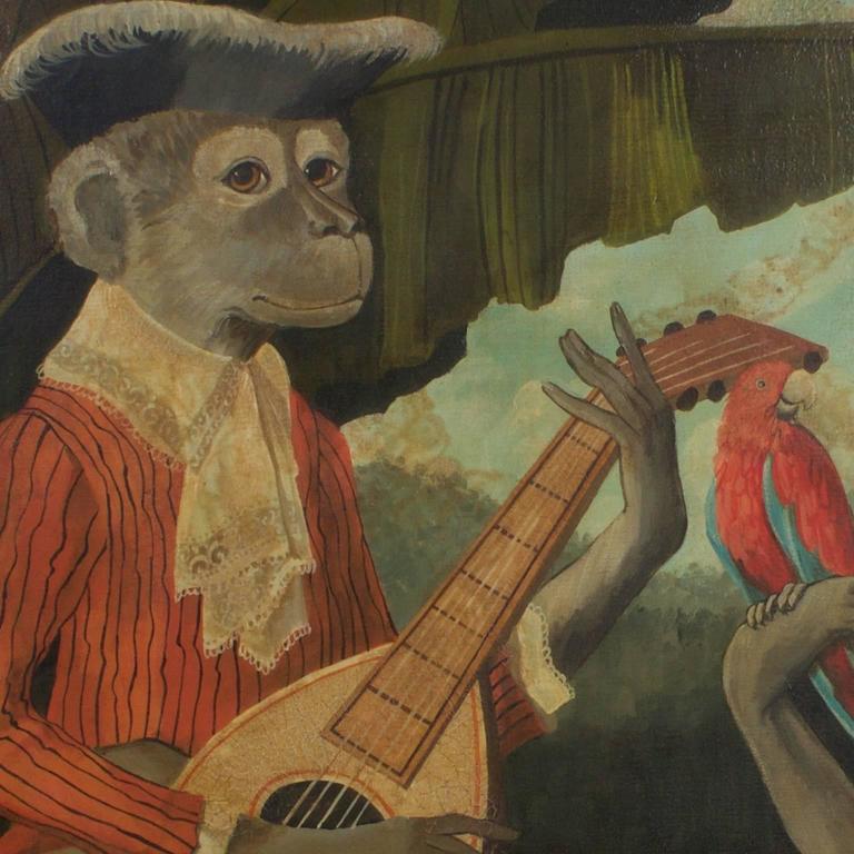Painting of Two Monkeys by William Skilling at 1stDibs | william ...