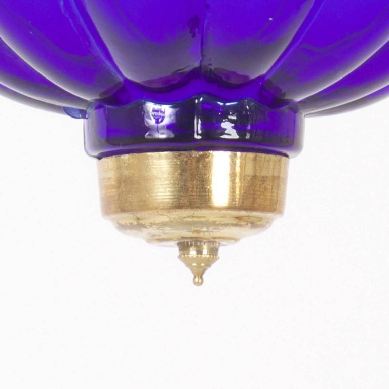 Anglo-Indian Blue Glass Bell Jar at 1stDibs