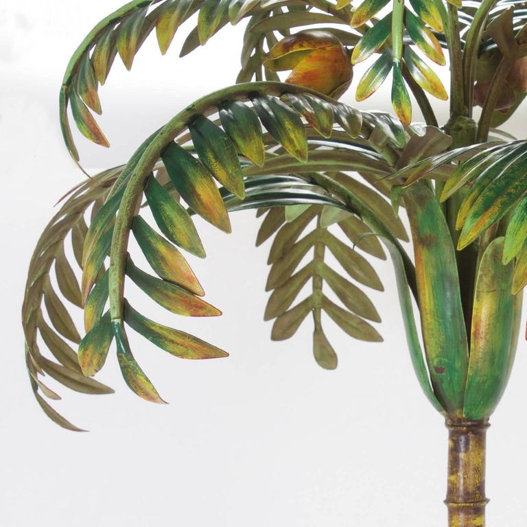 Mid-Century Painted Iron or Tole Palm Tree at 1stDibs