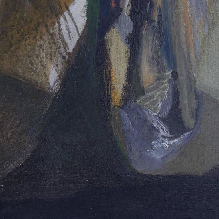 Mid-Century Abstract Painting by Russell Keeter at 1stDibs