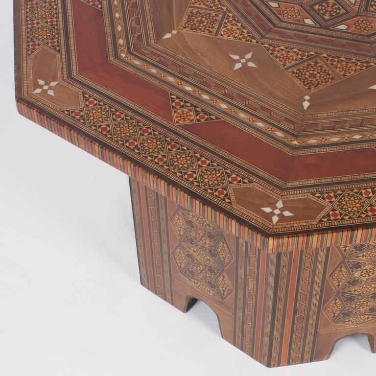 Mid Century Octagonal Syrian Coffee or Cocktail Table at 1stDibs