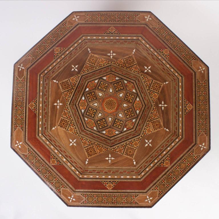 Mid Century Octagonal Syrian Coffee or Cocktail Table at 1stDibs
