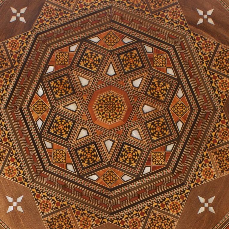 Mid Century Octagonal Syrian Coffee or Cocktail Table at 1stDibs