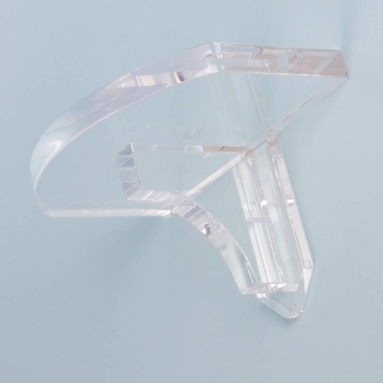 Pair of Lucite Wall Brackets at 1stDibs | lucite brackets, lucite wall ...