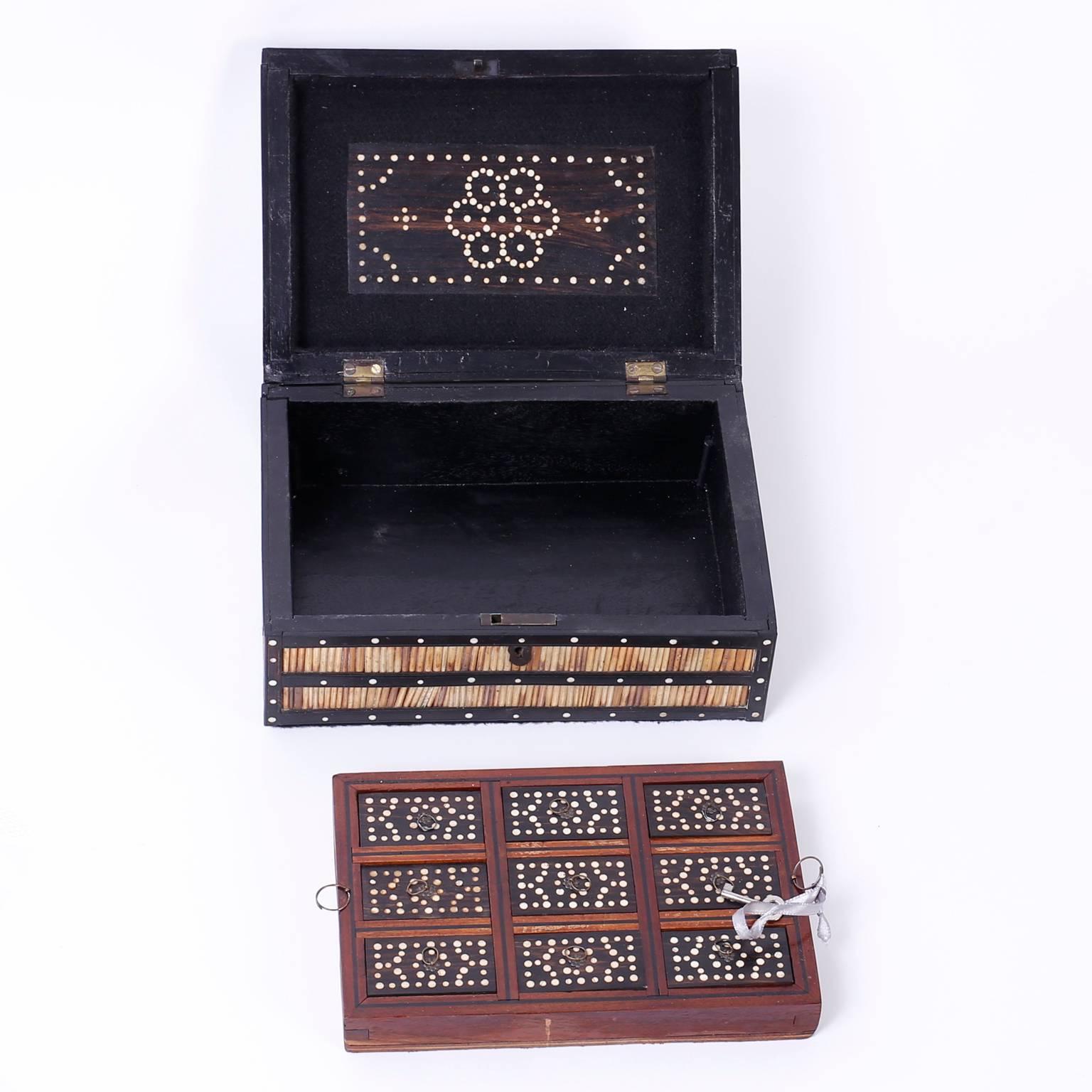 Antique Anglo Indian Porcupine Quill Decorative Box at 1stDibs ...