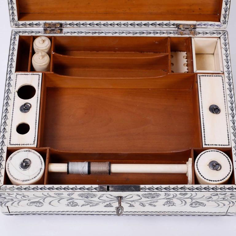 Antique Anglo Indian Sewing Box at 1stDibs