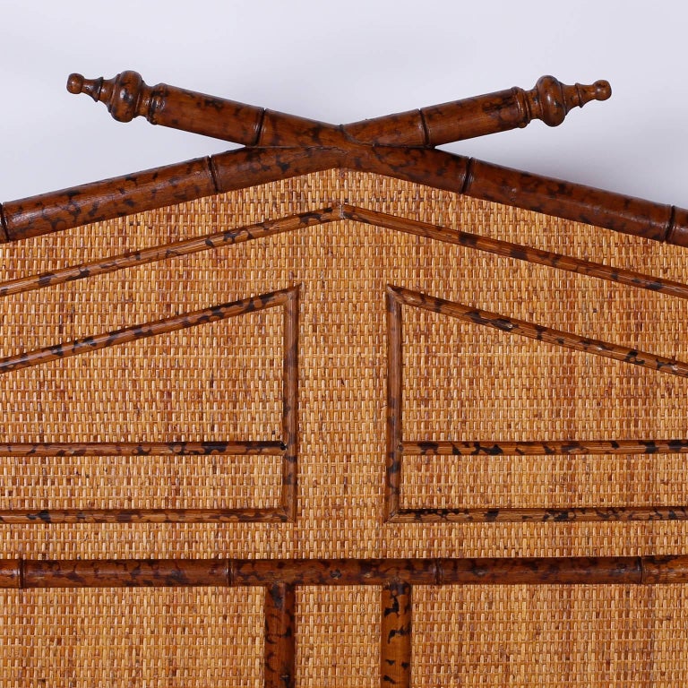 British Colonial Style Queen Size Bed Frame at 1stDibs