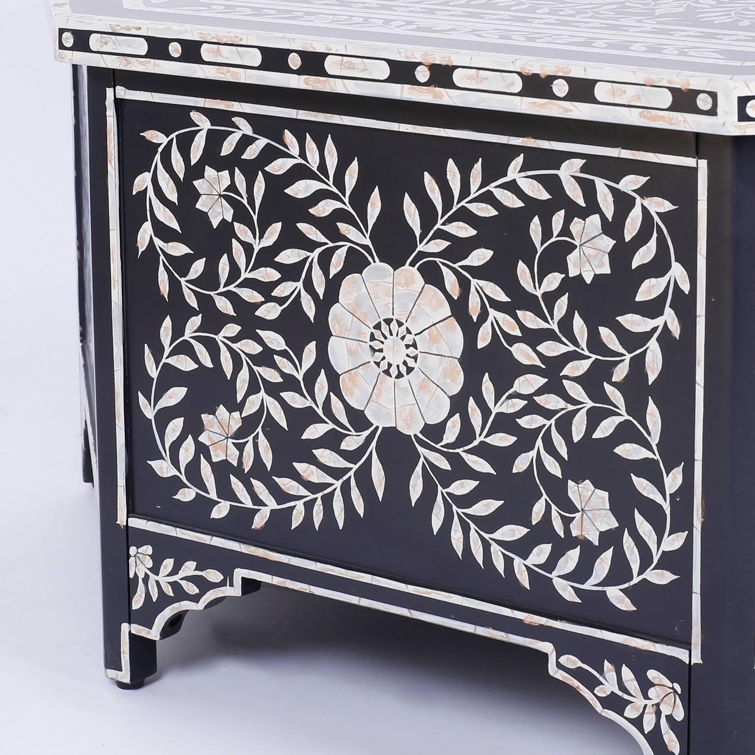 Chic Syrian Style Faux Inlay Coffee Table at 1stDibs | syrian coffee table
