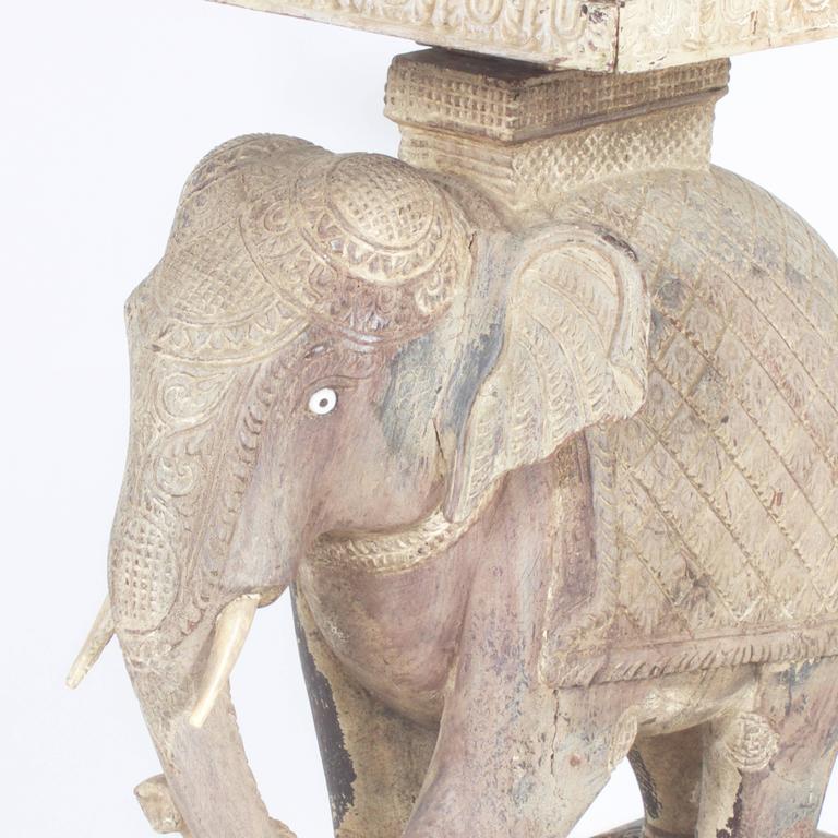 Rustic Anglo-Indian Elephant Table at 1stDibs